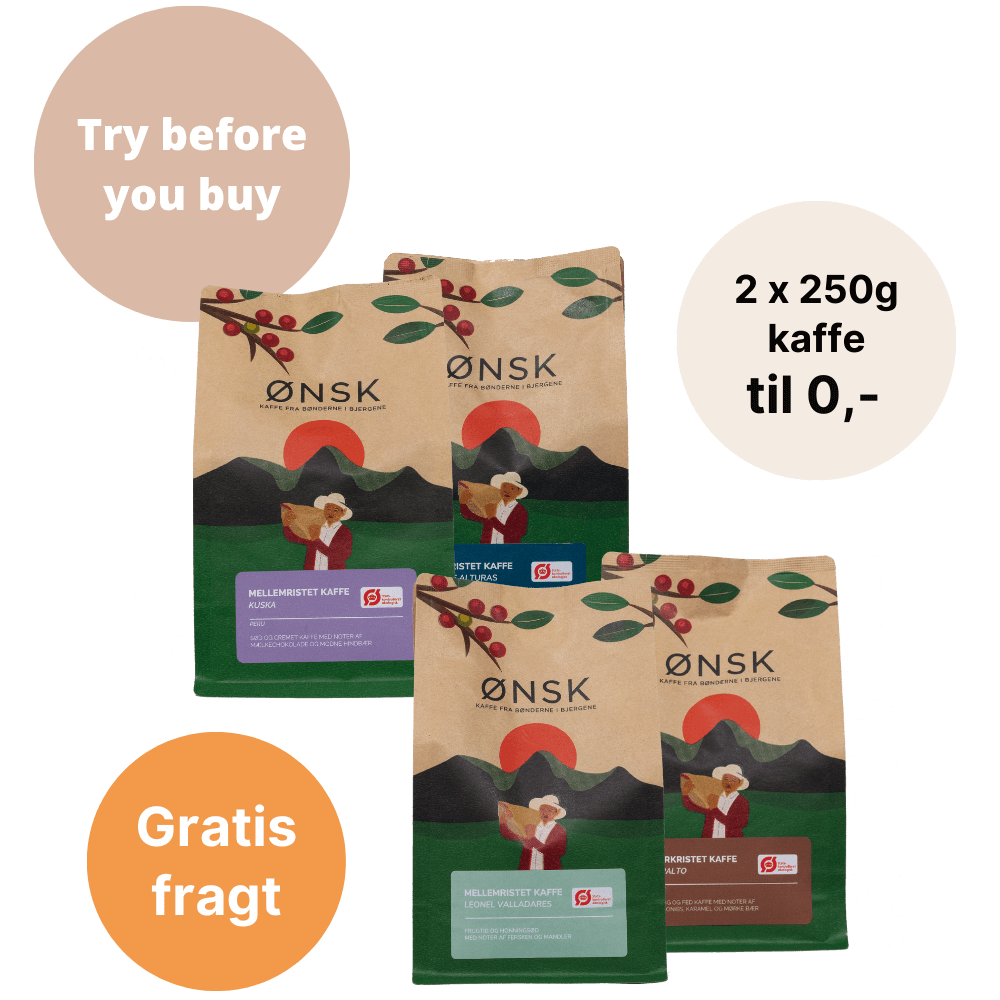 Kaffe til erhverv | Skab arbejdsglæde og positiv impact med ØNSK